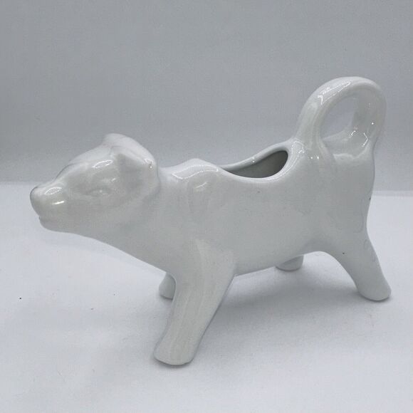 Dining | Vintage Porcelain Cow Creamer White Pitcher Farm House Country ...
